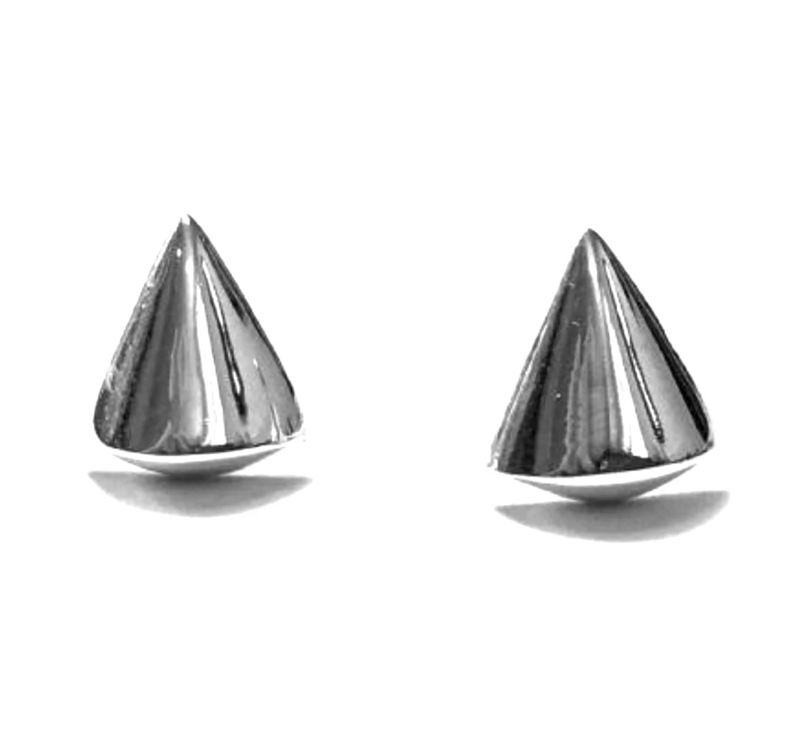 Cone Stud Earrings – For the Love of Silver
